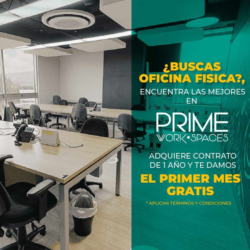 ⭐Busca un Espacion Amoblado para trabajar encuentrelo en Prime Work